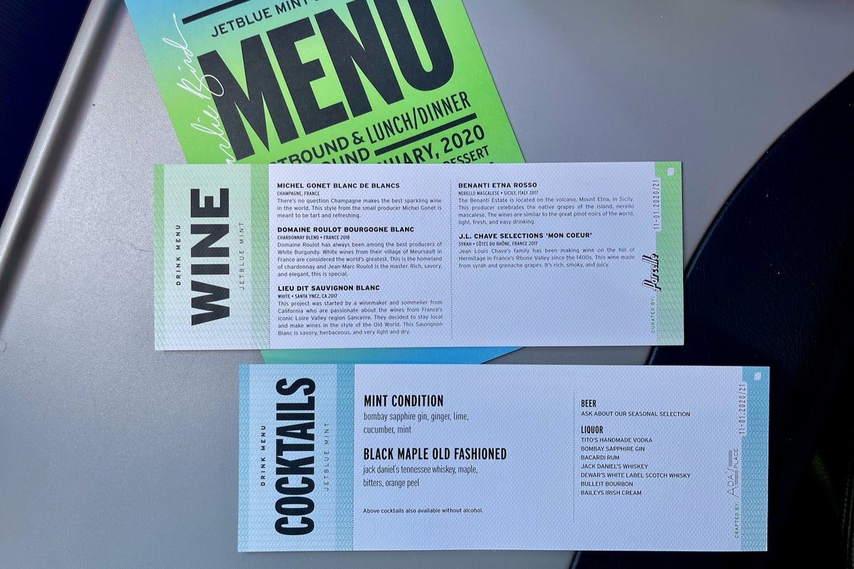 JetBlue's refreshed Mint shines with improved food and amenities - The ...