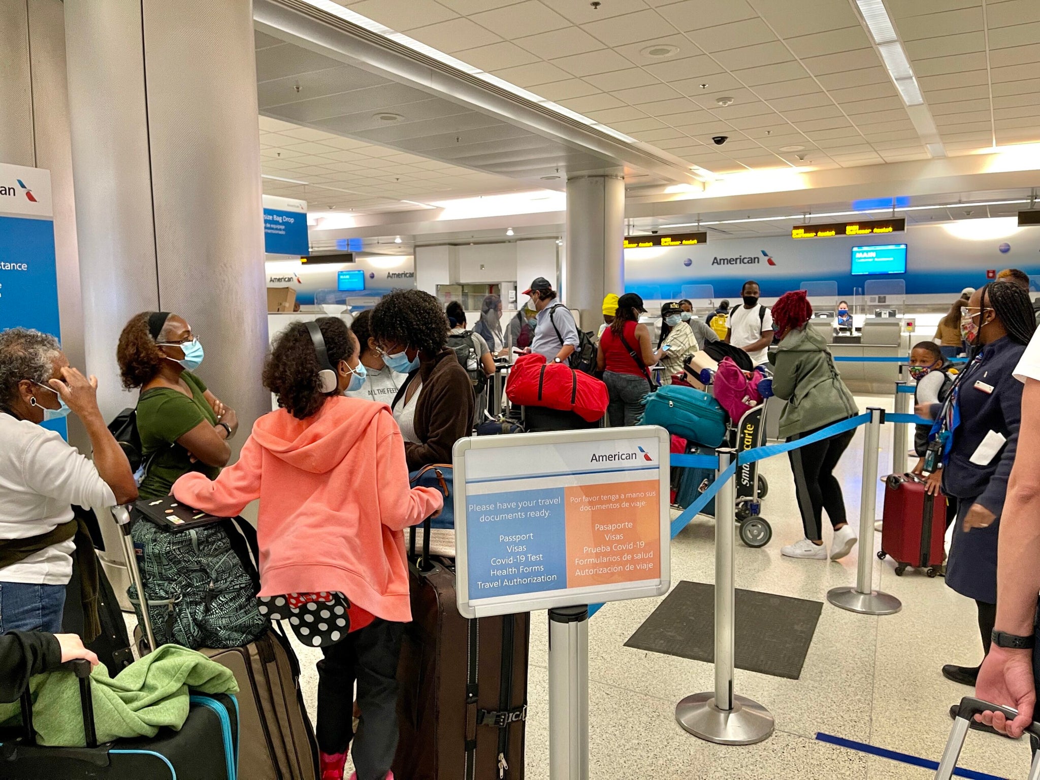 Flying home on the first day of the US' new negative-test requirement ...