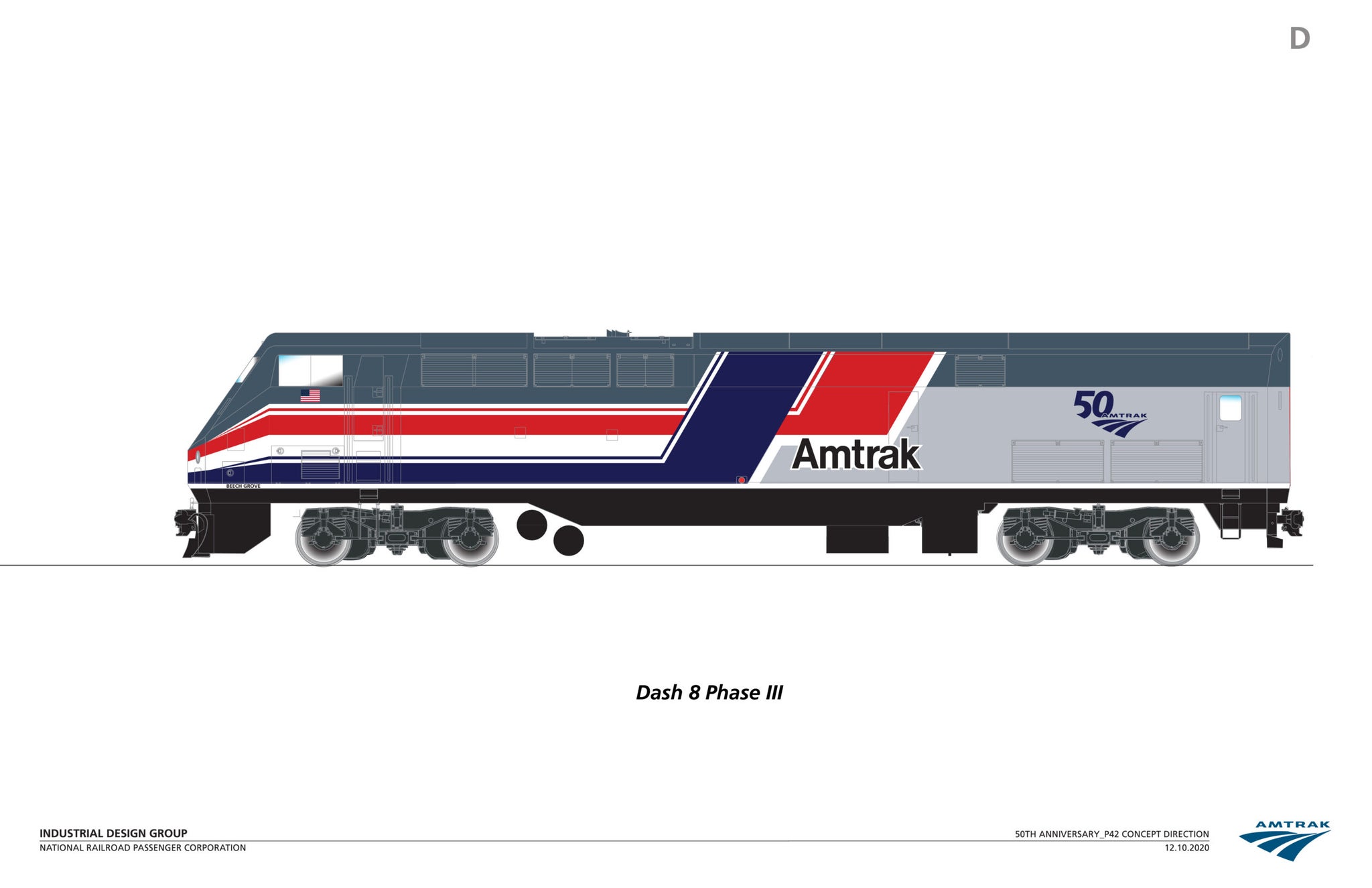 Trainspotter delight: Amtrak to unveil 6 special liveries for 50th ...