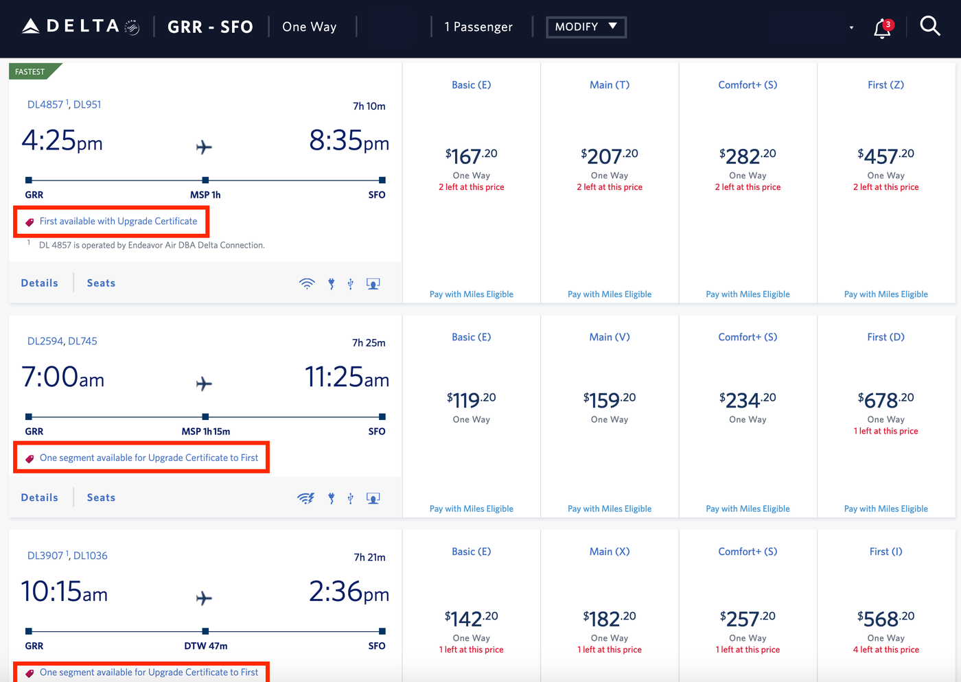 How To Use Delta Upgrade Certificates The Points Guy