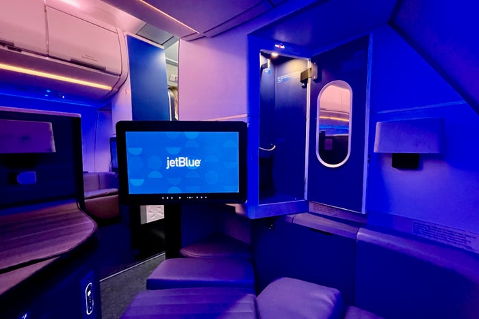 The new gold standard: JetBlue's spiffy Mint Studio, with the largest ...
