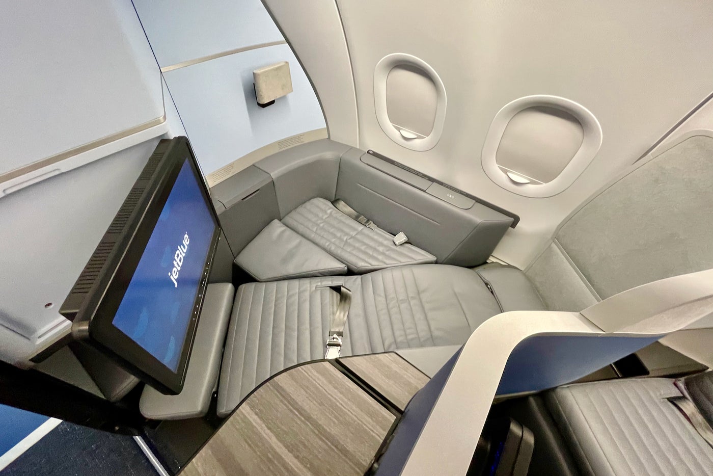 The new gold standard: JetBlue's spiffy Mint Studio, with the largest ...