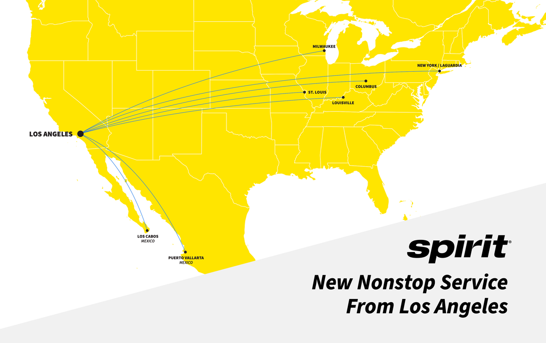 Spirit Airlines adds 3 routes to Mexico, continues growing at LAX - The ...