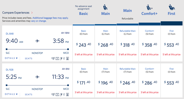Upgrading a flight to use a discount offer and earn bonus miles - The ...