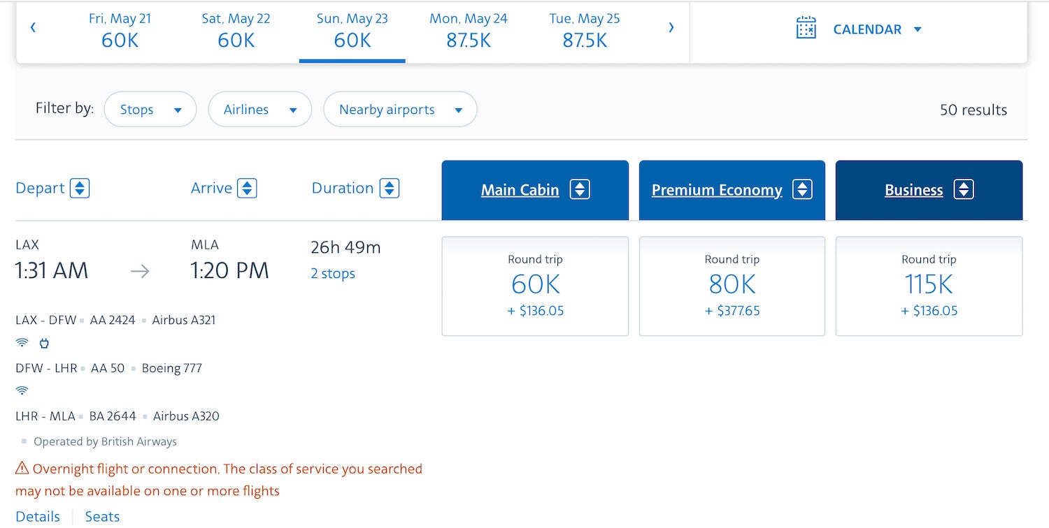 How to book an award ticket to Malta from 55,000 miles round-trip - The ...