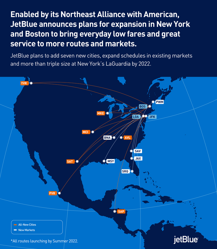 7 key takeaways as American, JetBlue expand again in Northeast - The ...