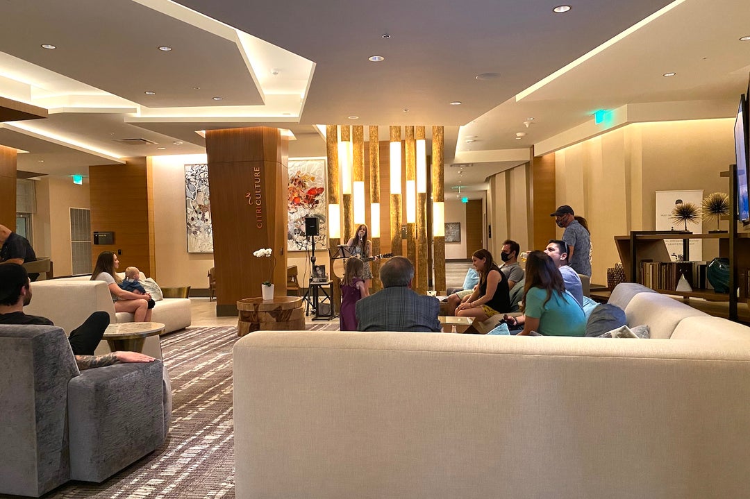 An ideal rooftop for Disneyland's fireworks, but housekeeping was ...