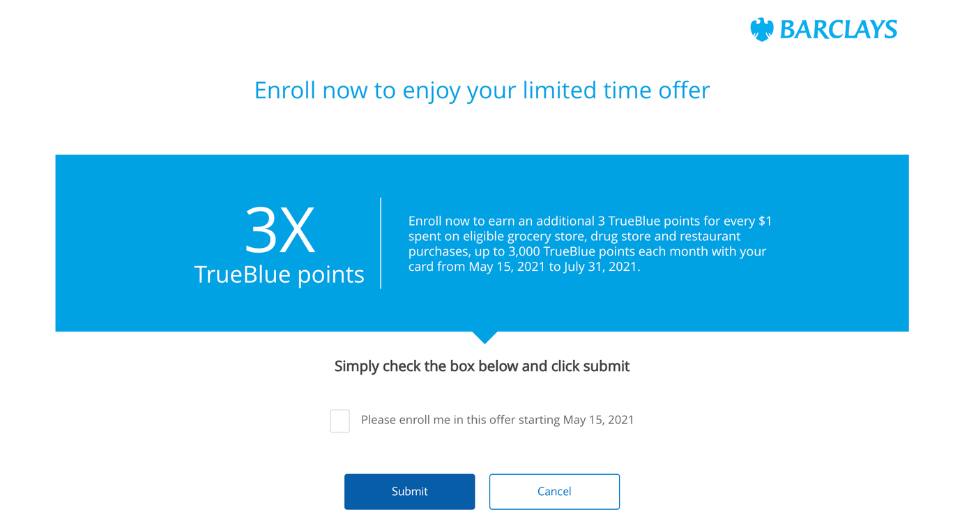 Check to see if you're targeted to earn bonus JetBlue TrueBlue points