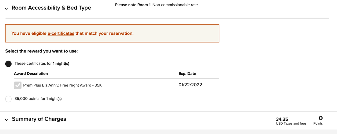 Step-by-step: How to use a Marriott Bonvoy 35,000-point certificate ...