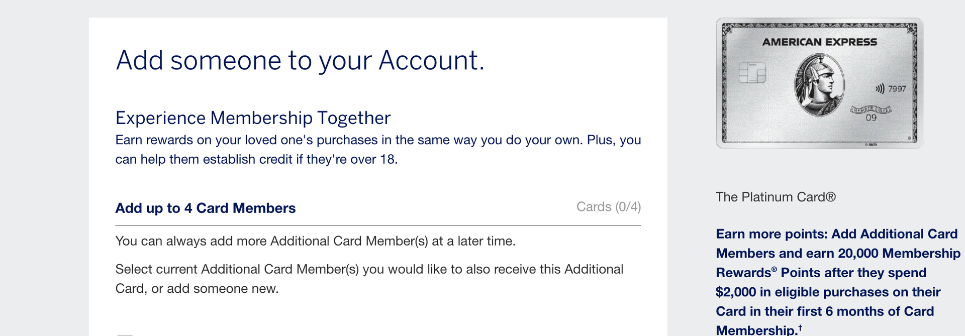 Select Amex cardholders can now earn 20,000 points by adding authorized ...