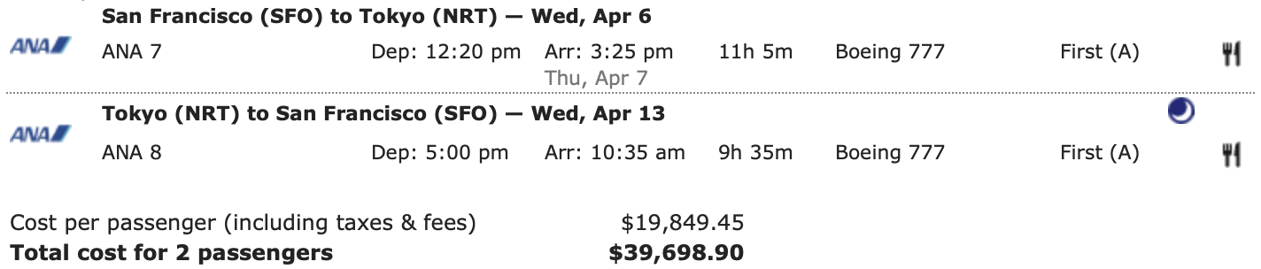 How to book an ANA first class to Japan for under $2,000 round-trip ...