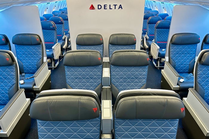 Onboard Delta's first retrofitted Boeing 767 with snazzy new cabins