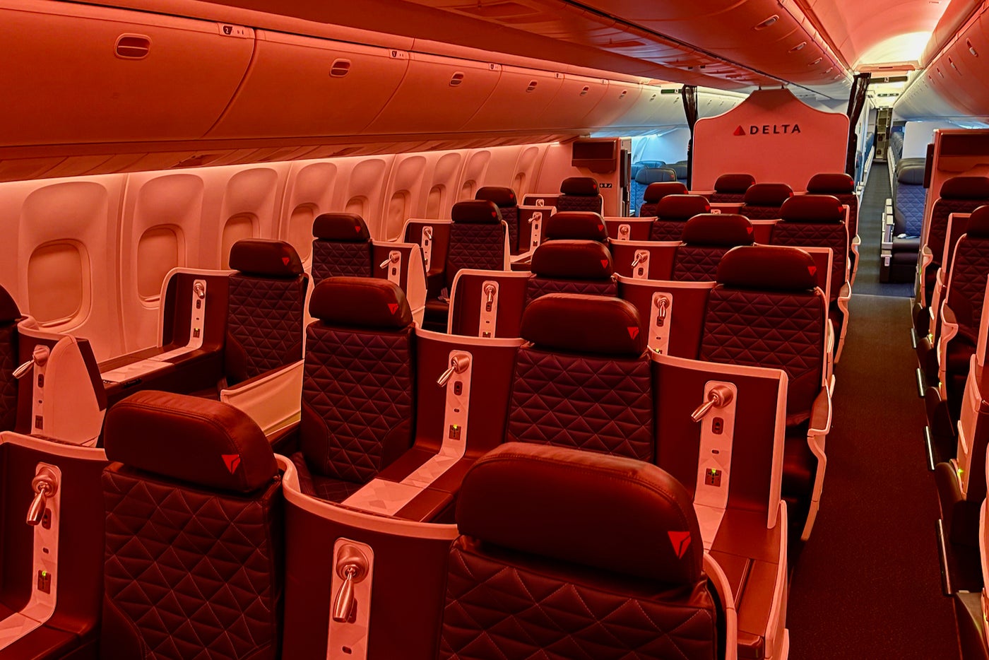 Onboard Delta's first retrofitted Boeing 767 with snazzy new cabins