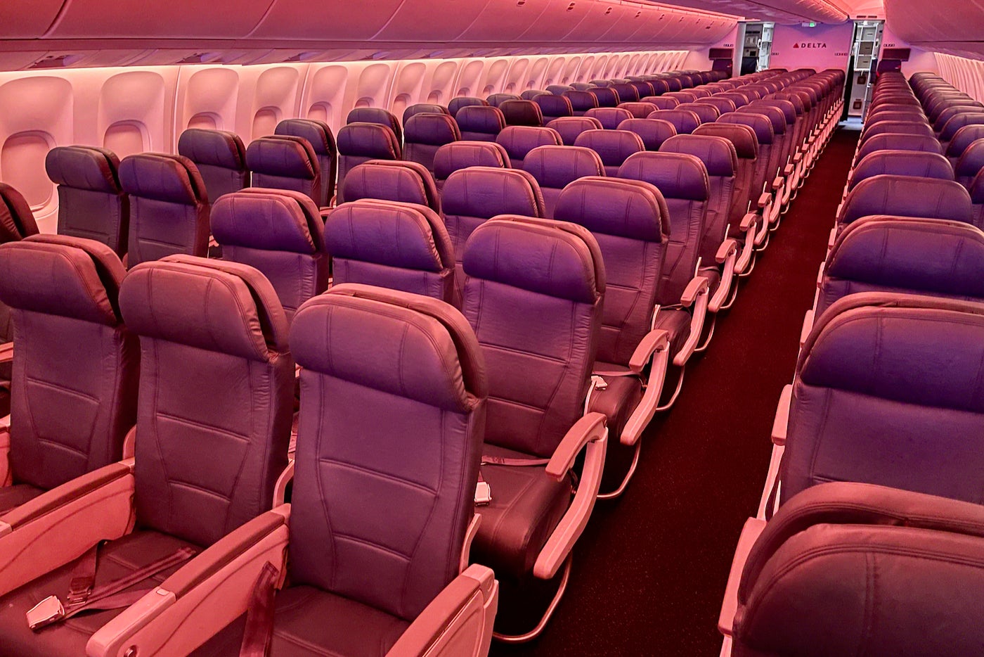 Onboard Delta's first retrofitted Boeing 767 with snazzy new cabins