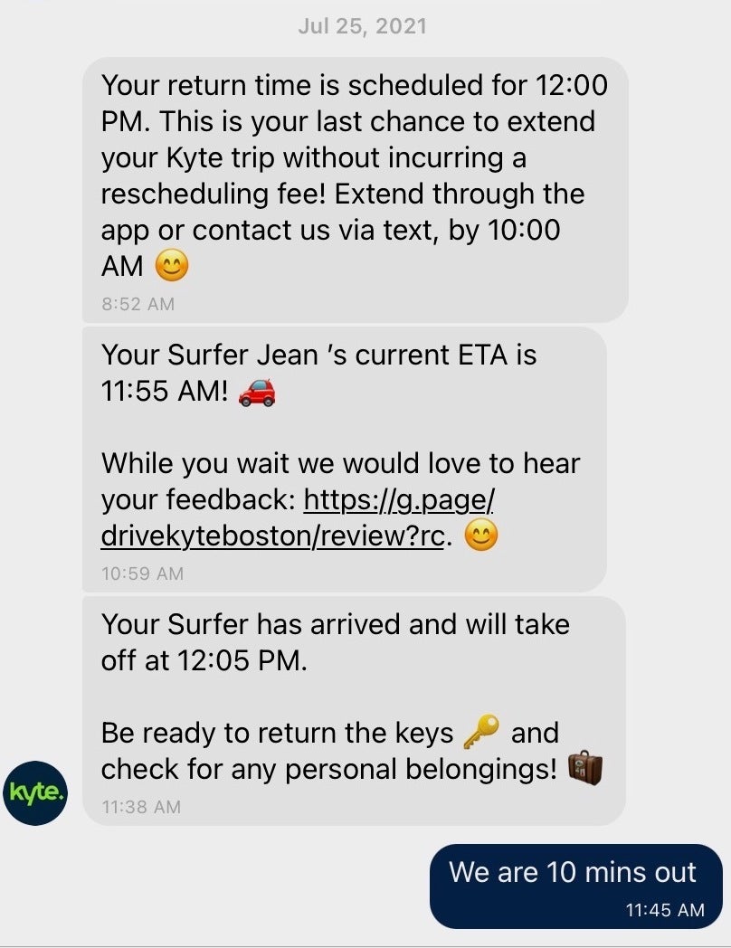 My experience with Kyte, the rental car startup that brings the car to ...