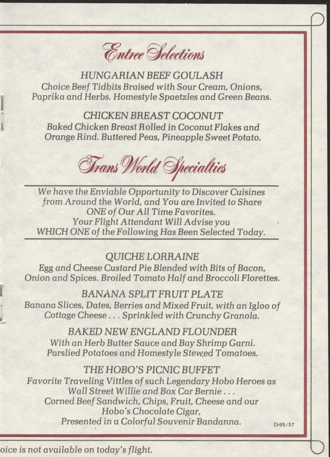 Check out US airline menus from the 1970s - The Points Guy - The Points Guy