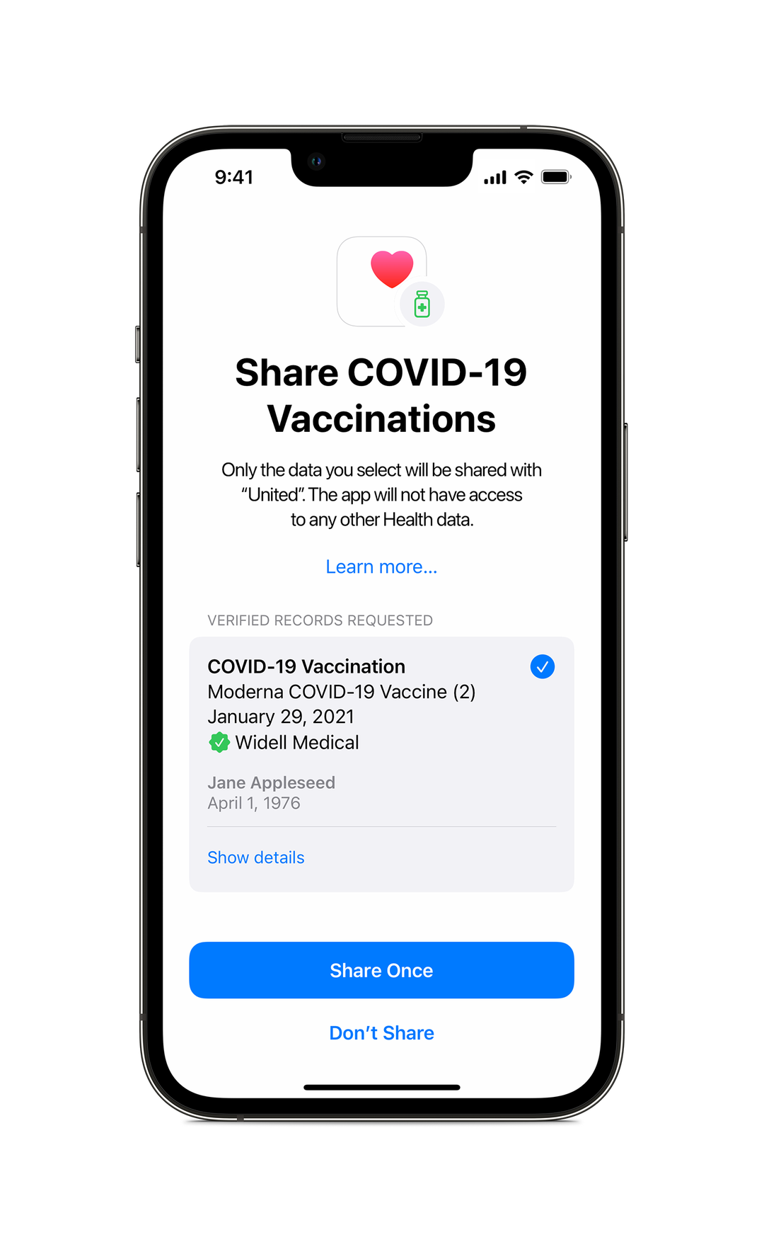 Apple and United team up for instant vaccine verification on your ...