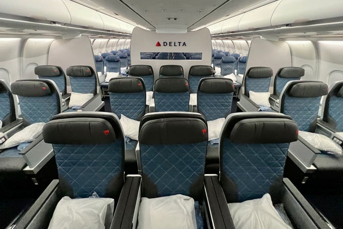 Inside Delta’s retrofitted Airbus A330 with fancy cabin upgrades