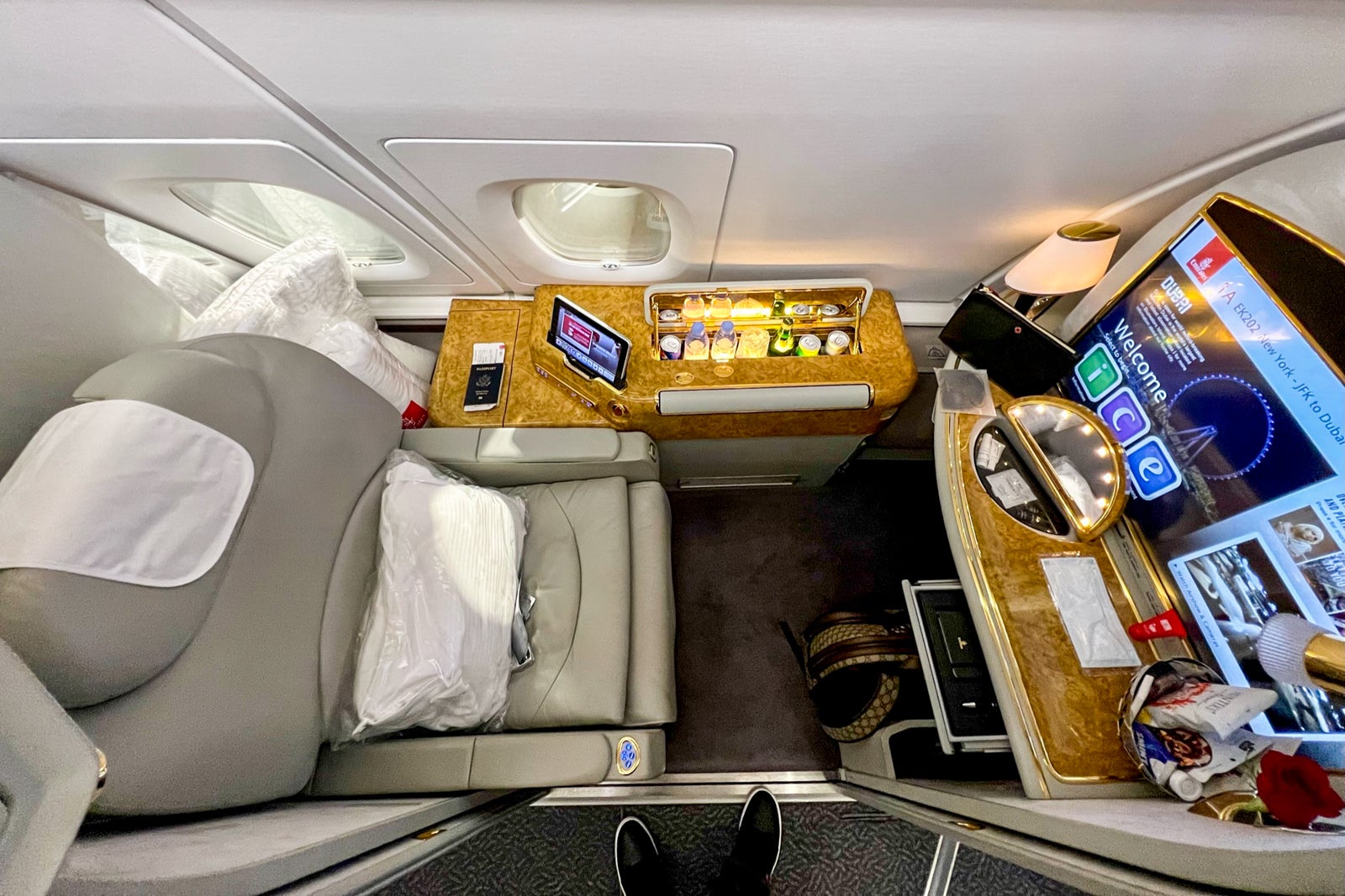 A tale of two cabins: A review of Emirates first class and economy from ...