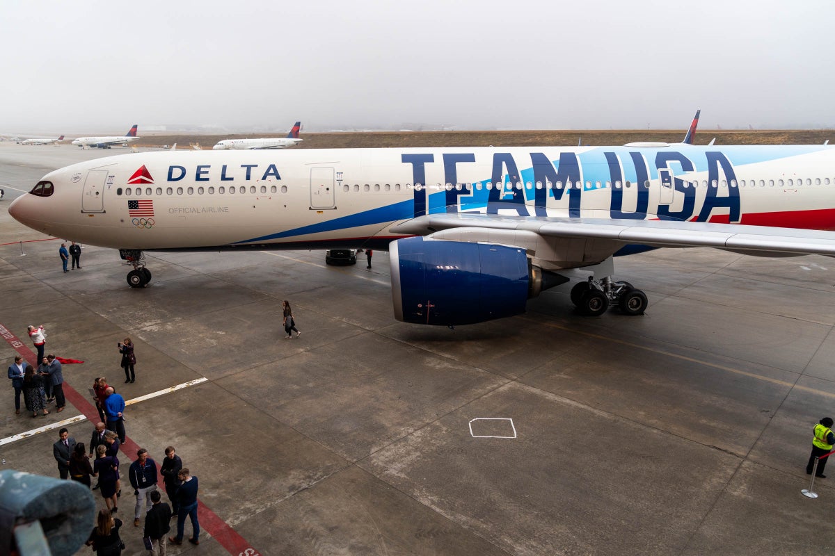 Delta Air Lines reveals special Olympics livery for Team USA on A330 ...