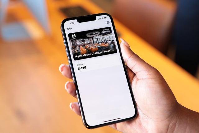 Apple and Hyatt launch digital room keys in your iPhone's wallet - The ...