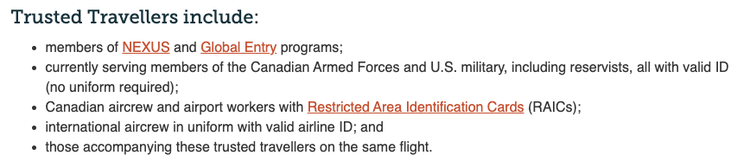 How Canadian trusted traveler programs work - The Points Guy