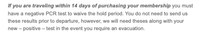 Covac Global changes their COVID-19 evacuation membership policy amid ...
