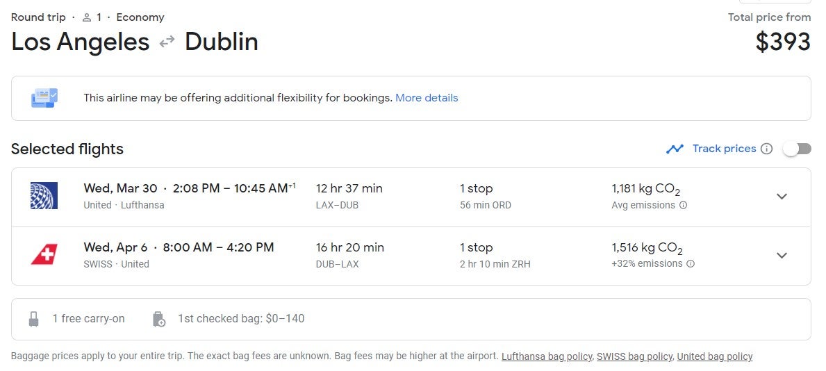 Deal alert: Round-trip flights to Dublin under $400 - The Points Guy