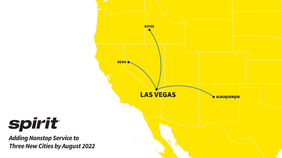 Spirit Airlines adds 3 new cities in 2 new states - The Points Guy