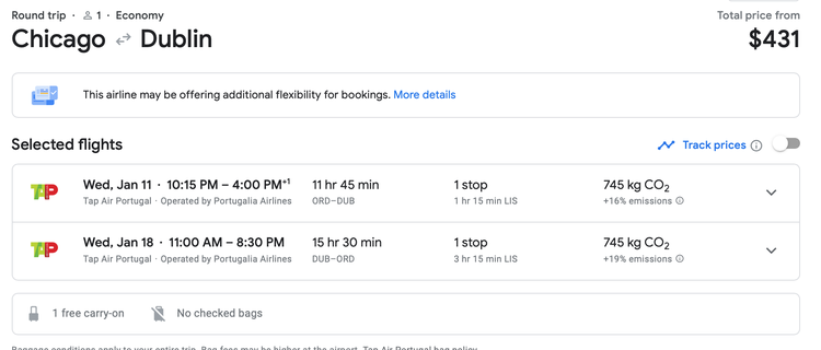 Ireland flights round-trip sale - The Points Guy