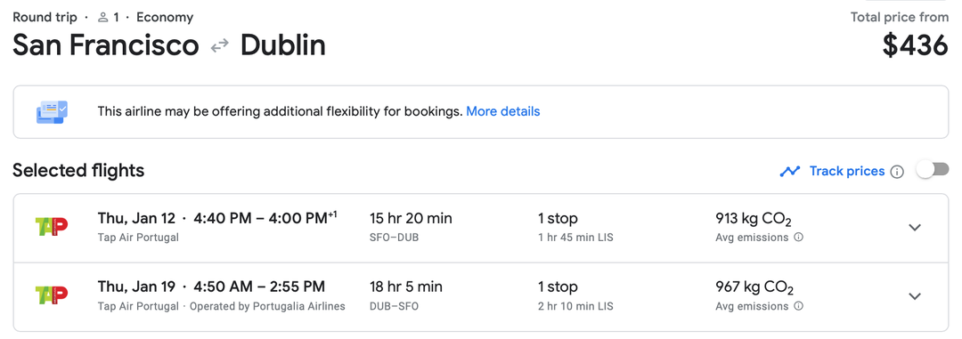 Ireland flights round-trip sale - The Points Guy