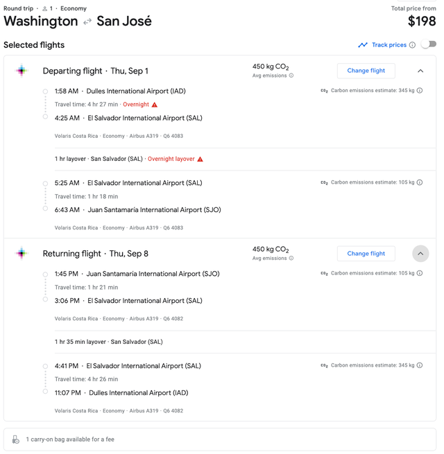 Get to Costa Rica and back for $200 or less this fall - The Points Guy