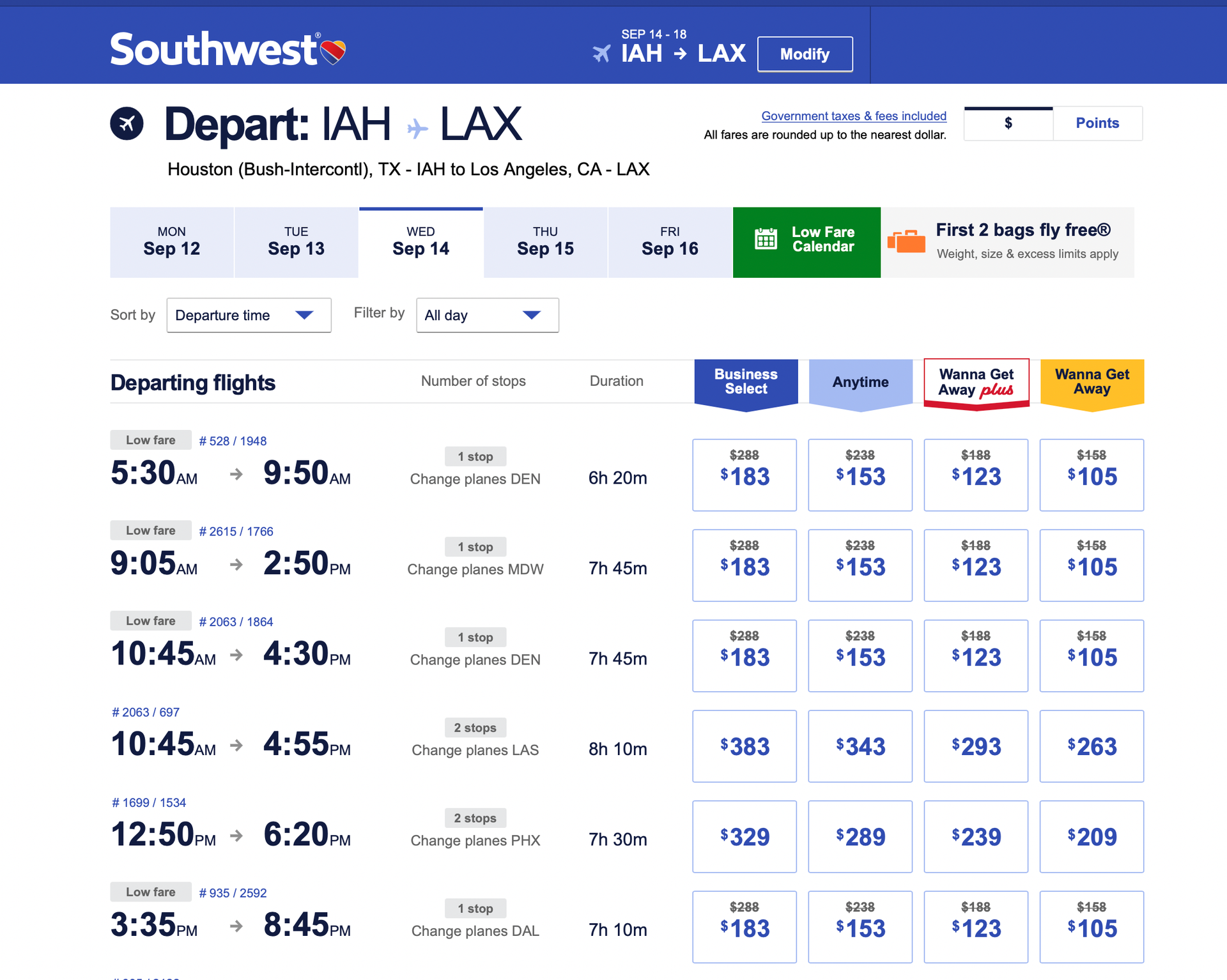 Deal alert: Southwest Airlines is offering 40% off fall fares for 3 ...