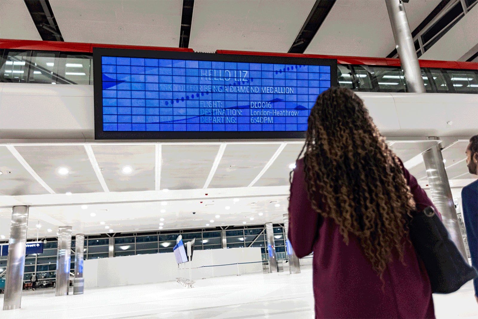 Detroit's new personalized flight information board is straight out of ...