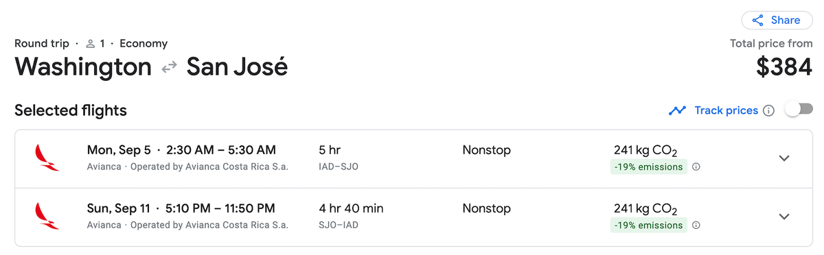 New nonstop DC to Costa Rica service launches this weekend - The Points Guy