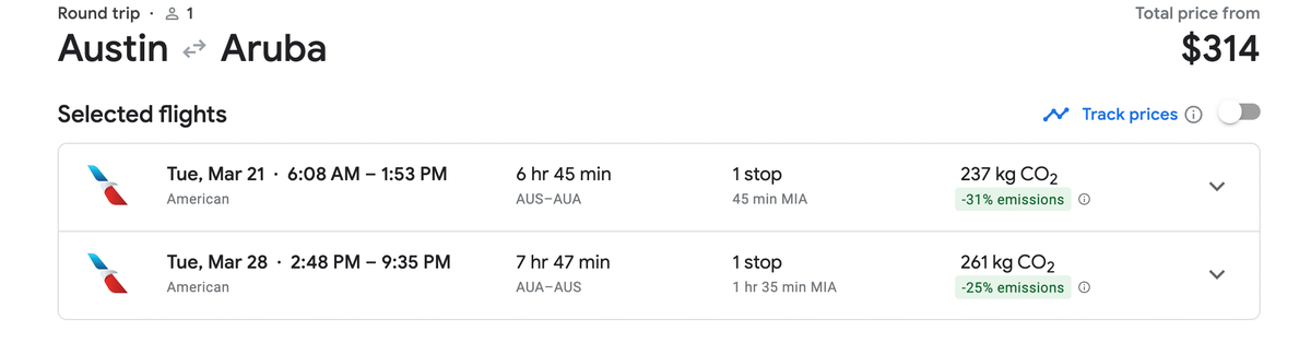 Fly to Aruba for as low as $314 from 5 US cities - The Points Guy
