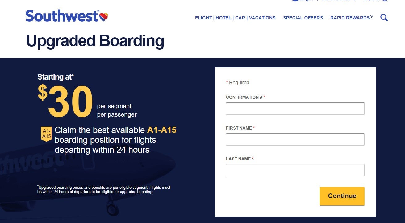 Southwest Airlines now charging up to $80 for upgraded boarding - The Points Guy