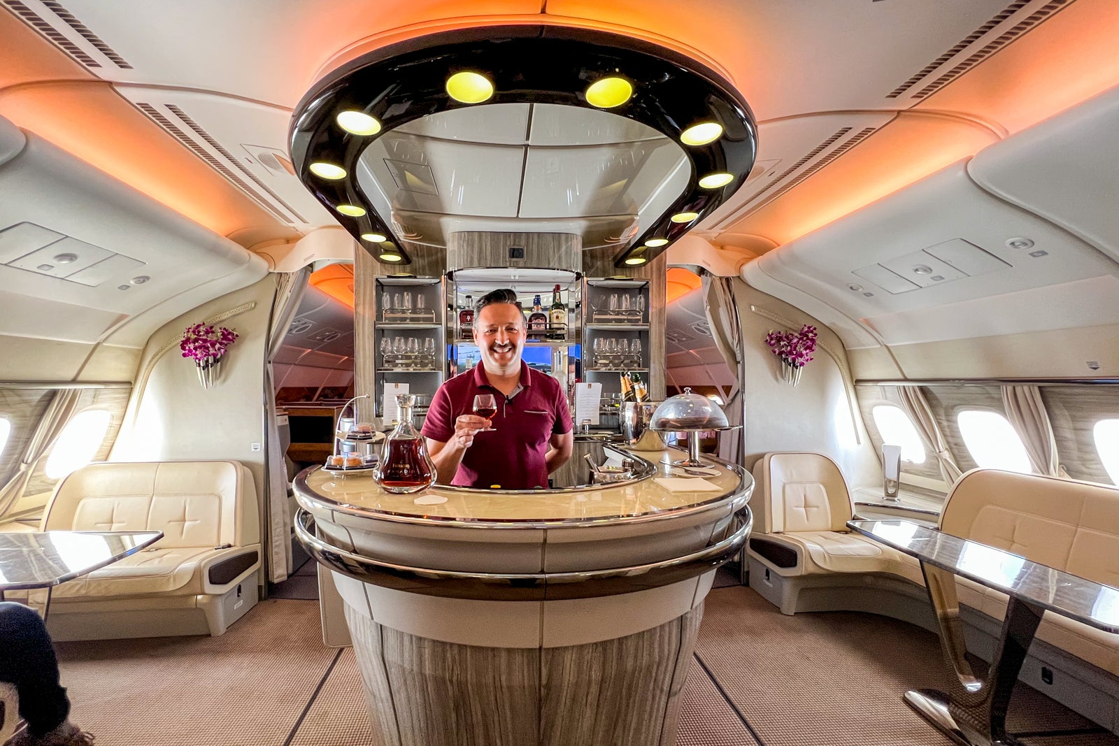 Getting my money's worth in Emirates first class: Bottomless Champagne ...