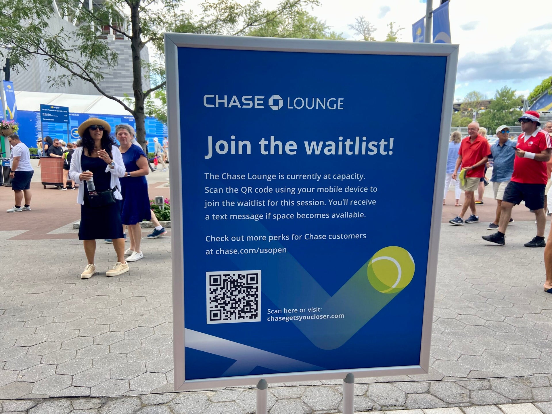 Love-Love: A review of the Chase Lounge and Terrace at the US Open ...