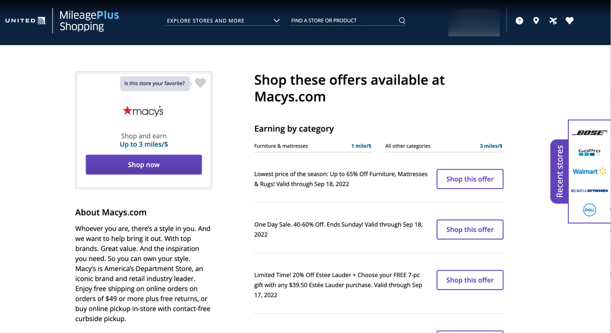 How to earn miles with the United MileagePlus Shopping portal - The ...