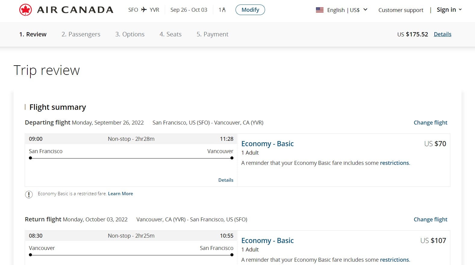 Air Canada fall flight sale from US beginning at $70 - The Points Guy