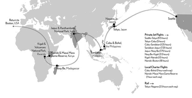 An exclusive look inside the $160,000-a-seat private Boeing 757 charter ...