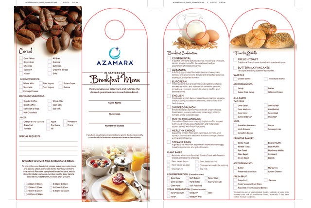 Cruise ship room service: A line-by-line guide to in-cabin dining - The ...