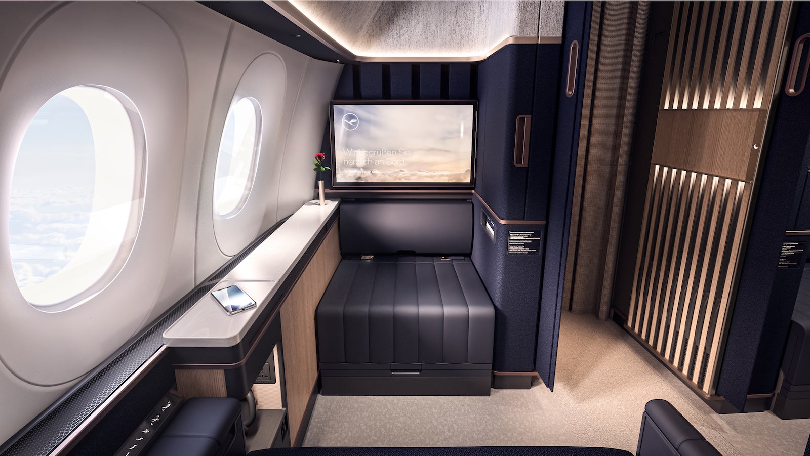 Lufthansa's new first-class and business-class seats are stunning - The Points Guy