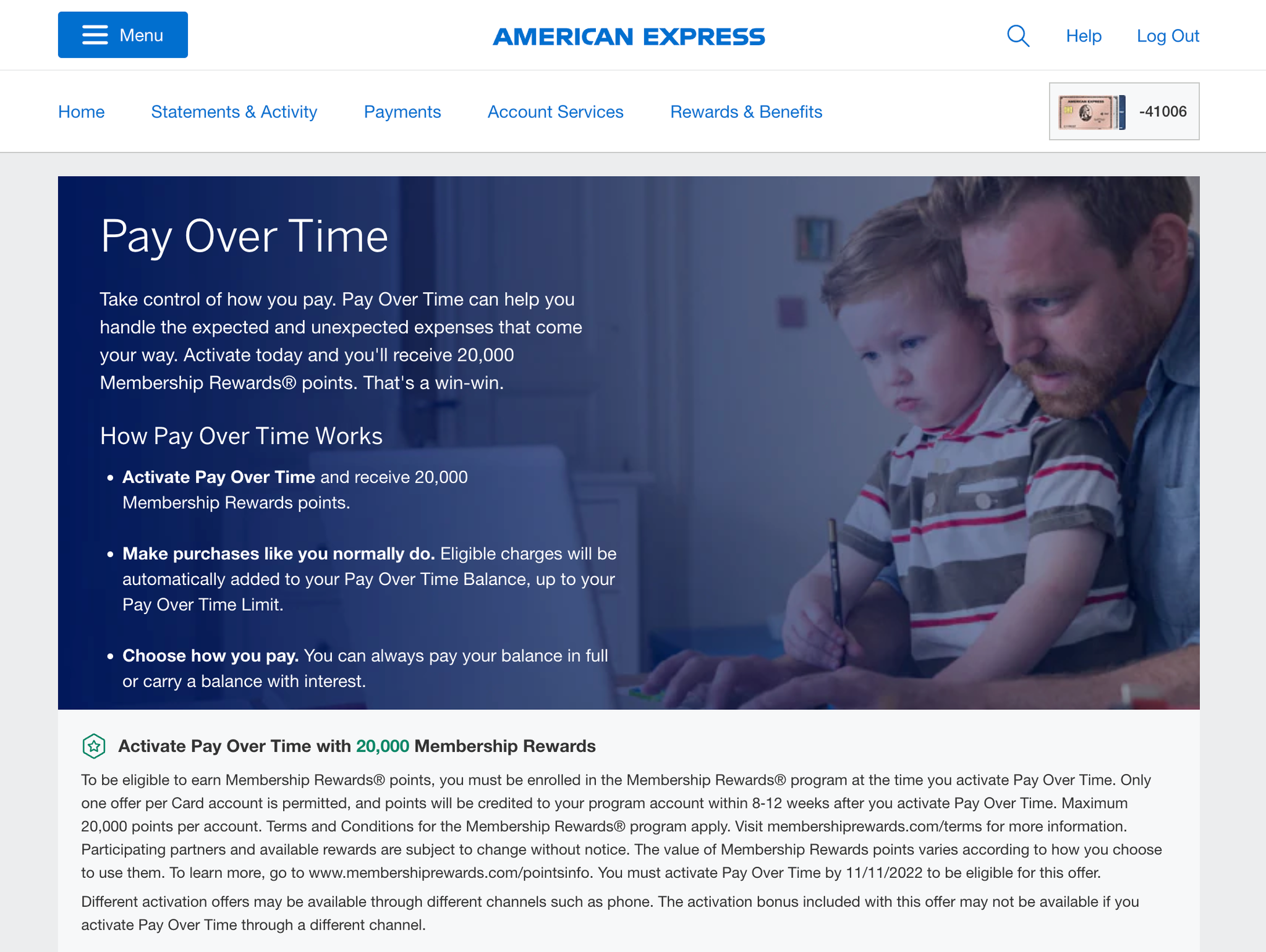 Earn bonus Amex points by enrolling in Pay Over Time - The Points Guy