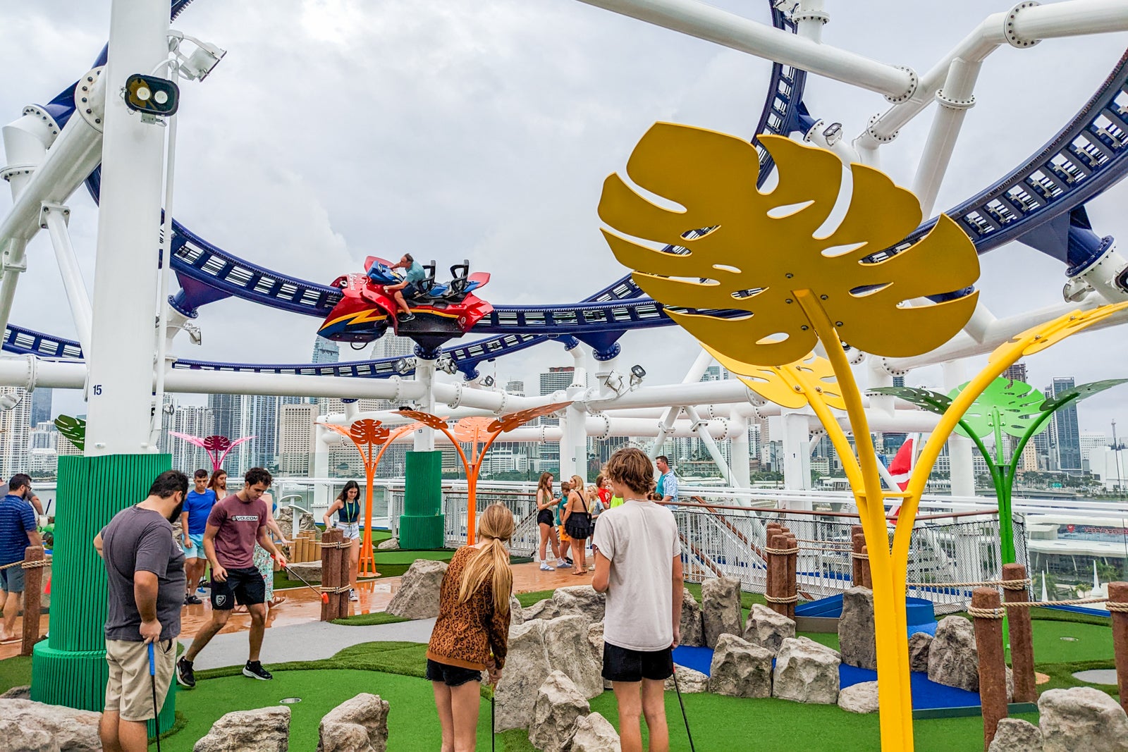 Bolt, the Carnival cruise roller coaster: Is it the best top-deck ...