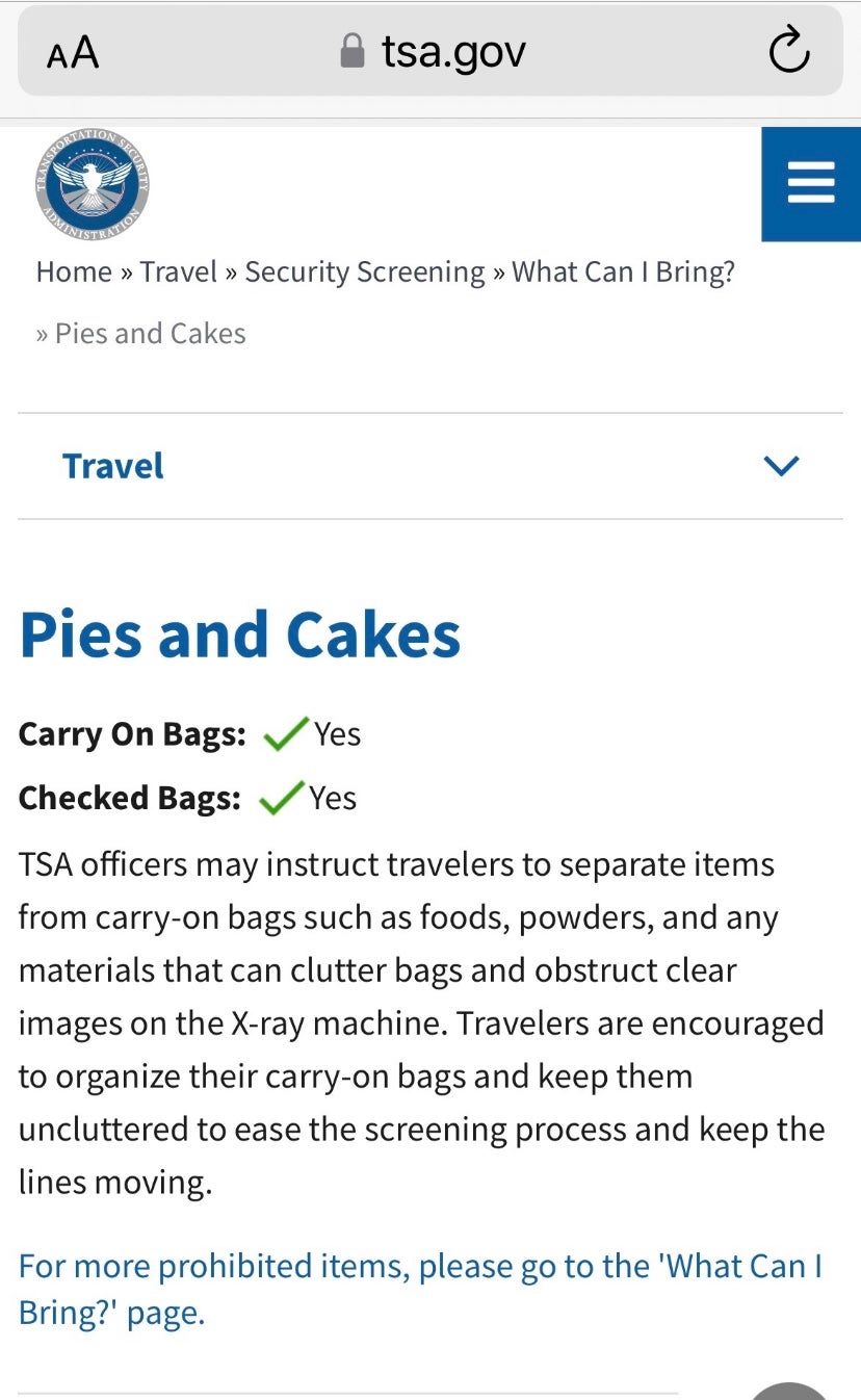 Can I pack it? Now you can text the TSA and ask - The Points Guy
