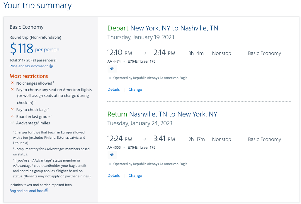 Book now: American Airlines flights for early 2023 as low as $90 round ...