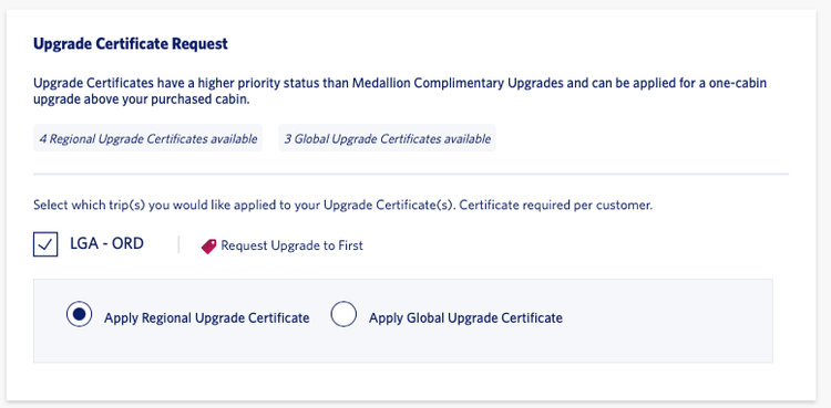 Good news: You can now redeem Delta upgrade certificates online - The ...