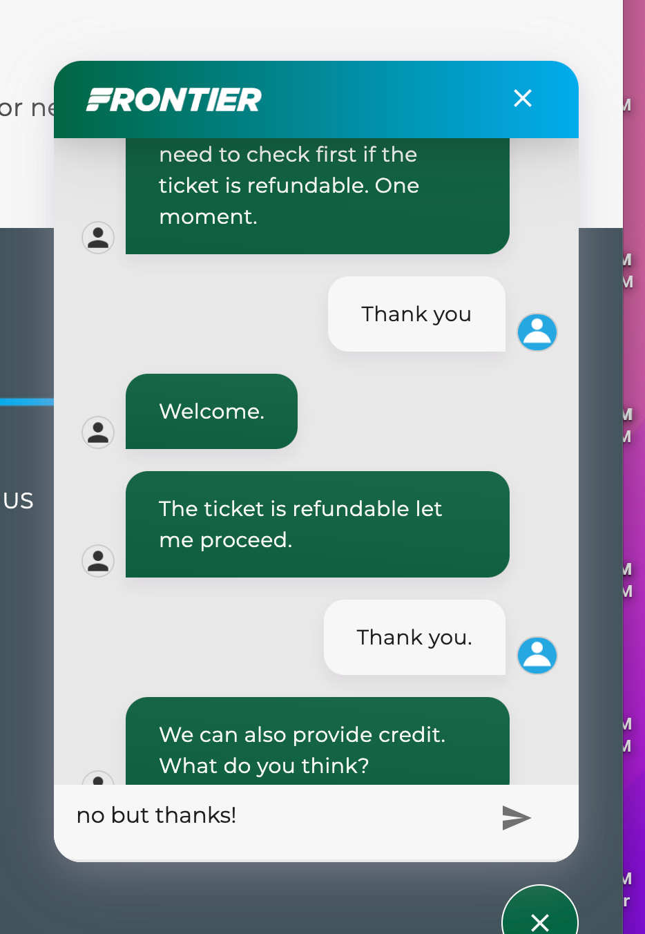 Frontier drops customer service calling, but does its online chat work ...
